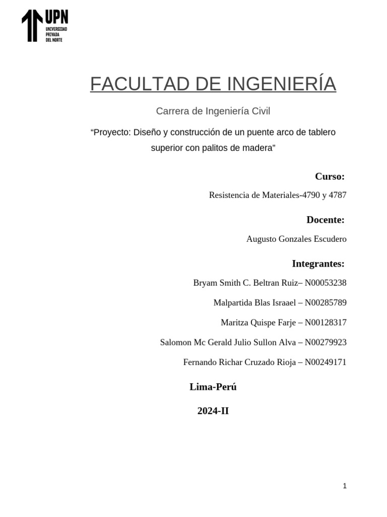 Diseño de Puente Arco en Madera | PDF | Puente | Braguero