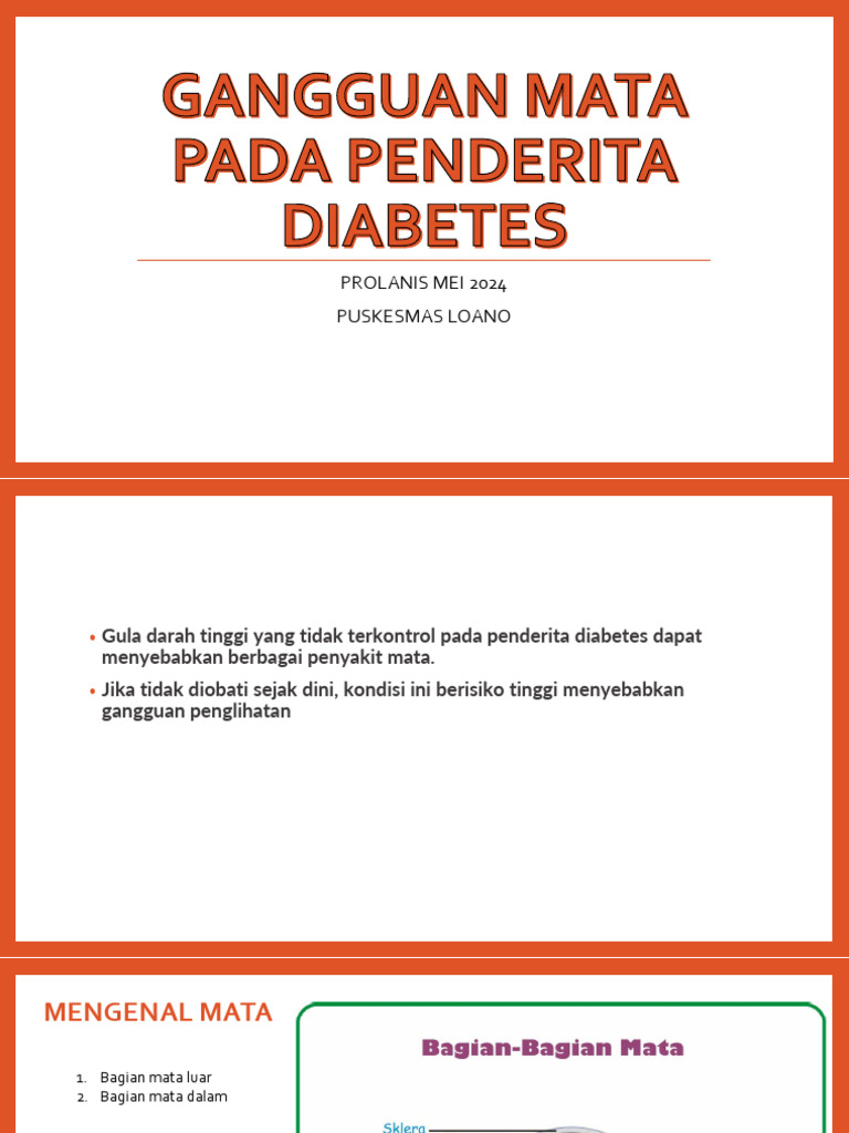 Gangguan Penglihatan pada Penderita Diabetes | PDF
