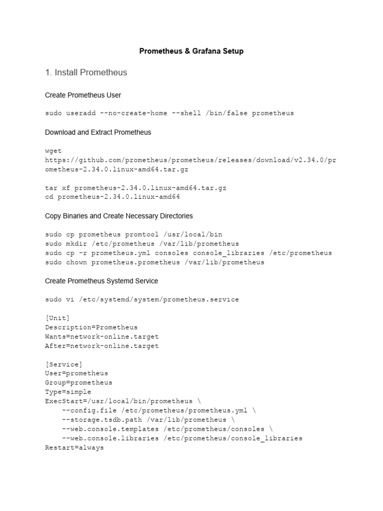 Prometheus and Grafana 1712312993 | PDF | Sudo | Free Software