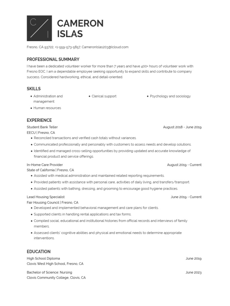 Cameron Islas Resume 2021 | PDF