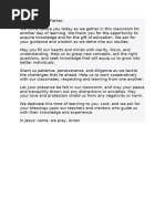 PRAYER During Awarding Ceremony 2nd Quarter | PDF | God The Father | Prayer