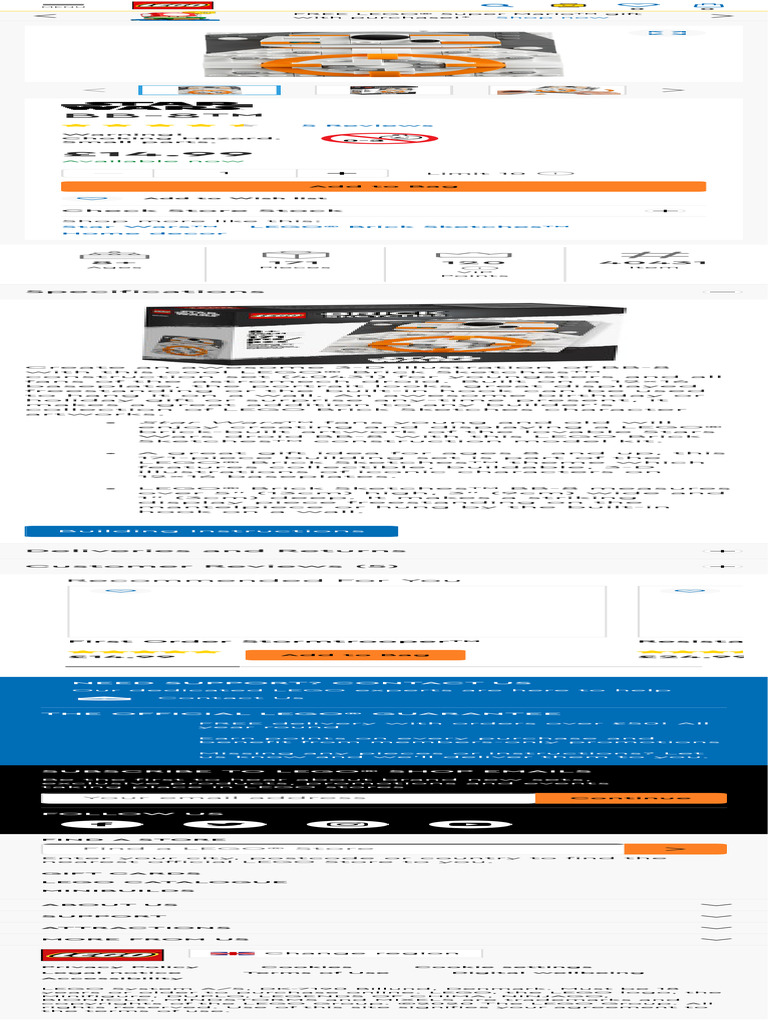 BB-8™ 40431 Star Wars™ Buy Online at The Official LEGO® Shop GB | PDF | Lego | Toy Companies Of ...