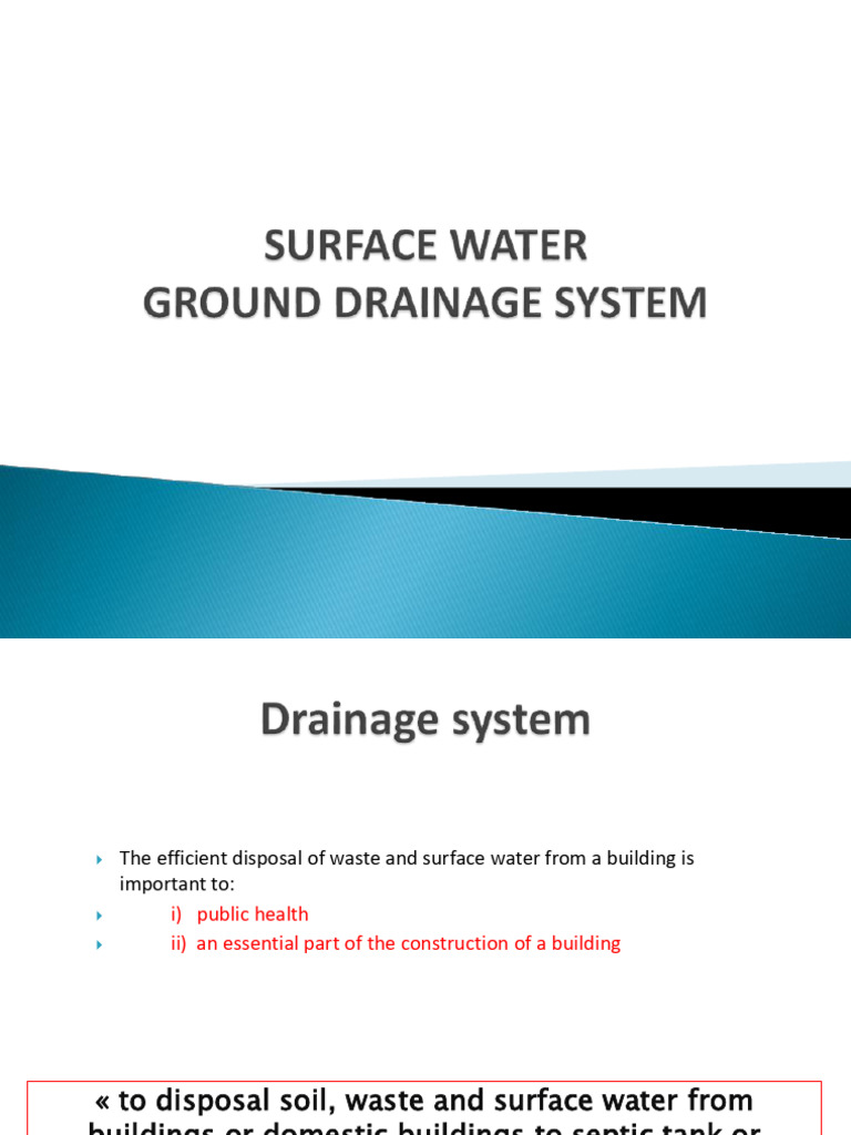Bib1006 - Surface Water Ground Drainage | PDF | Storm Drain | Drainage