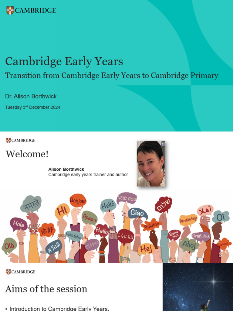 Cambridge Early Years To Primary | PDF | English As A Second Or Foreign ...