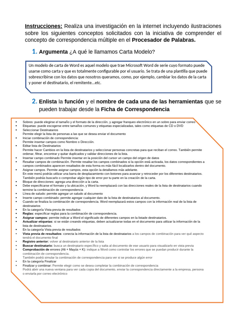 Actividad No. 7 Trabajando con Procesadro de Palabras Word | PDF ...