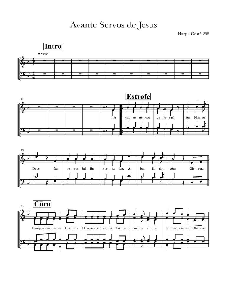 HC 298 Avante Servos - Editado | PDF | Conteúdo bíblico