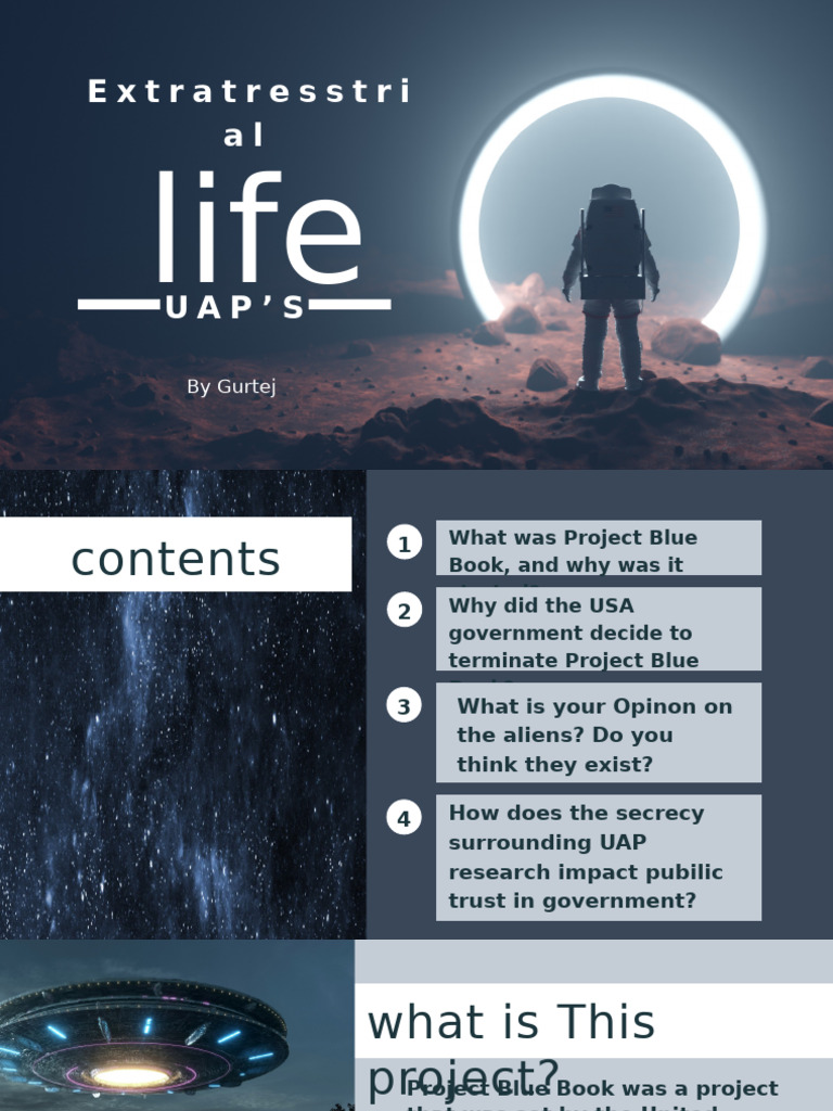 Science Fiction Genre Educational Presentation in Dark Blue ...
