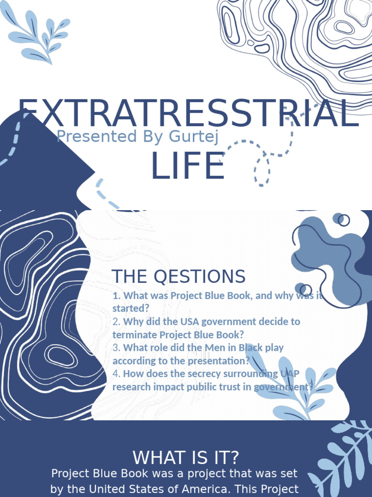 Project Blue Book - Grade 9 | PDF | Unidentified Flying Object | Dna