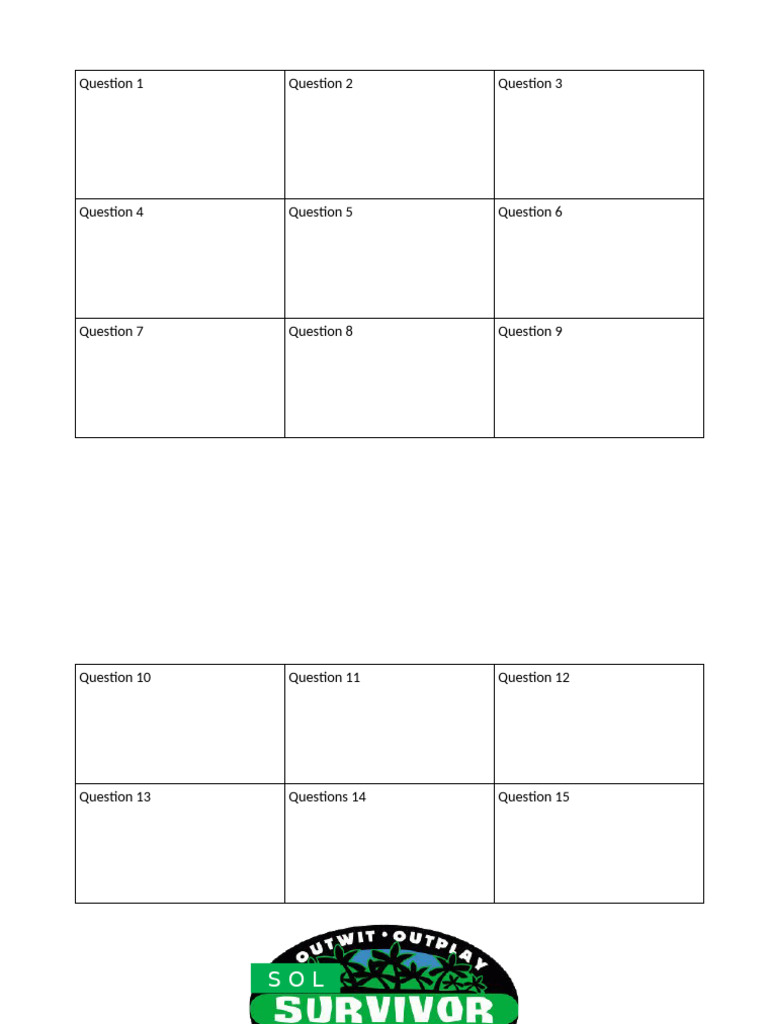 SURVIVOR SOL REVIEW | PDF | Mathematics