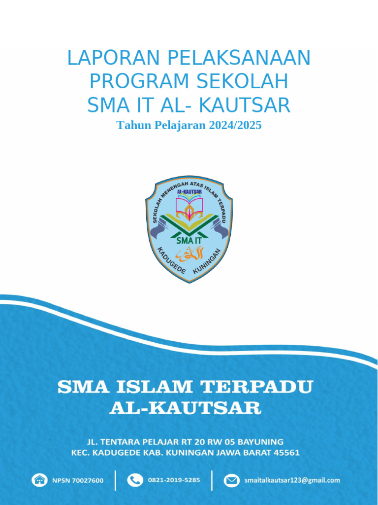 Laporan Pelaksanaan Program Sekolah | PDF