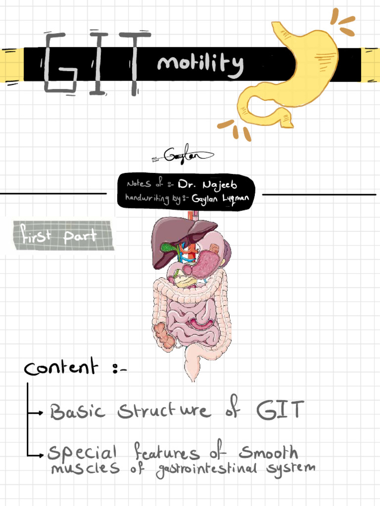 1 Gi Motility DR Najeeb Lectures Notes For Gastrointestinal System ...