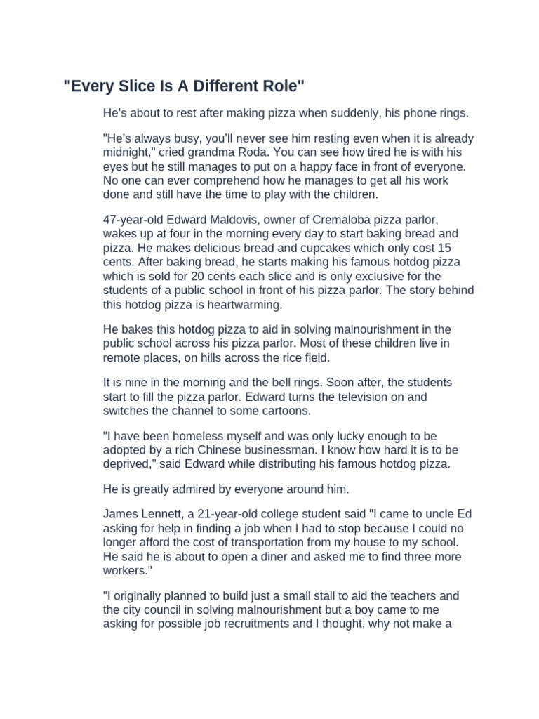 Sample Short Story Writing | PDF