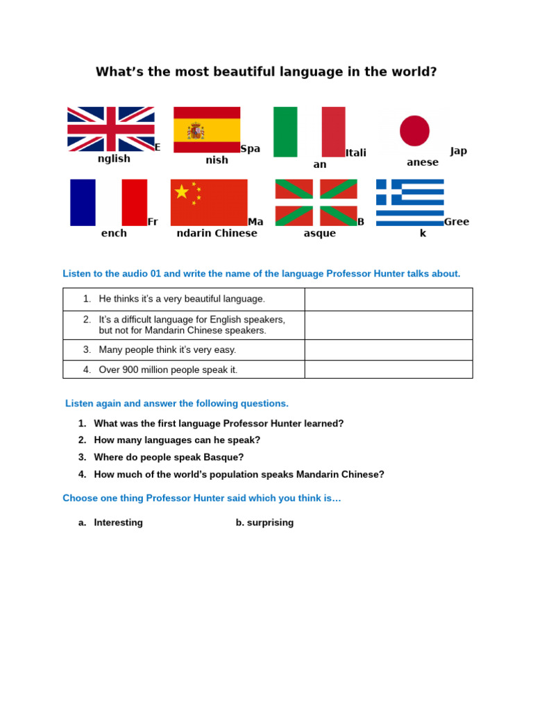 Superlatives practice | PDF | Languages | Foreign Language Studies
