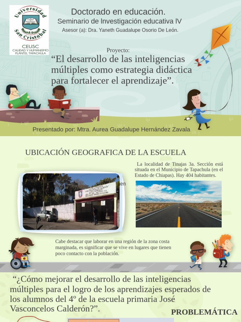 Inteligencias Multiples Presentacion Proyecto de Tesis | PDF ...