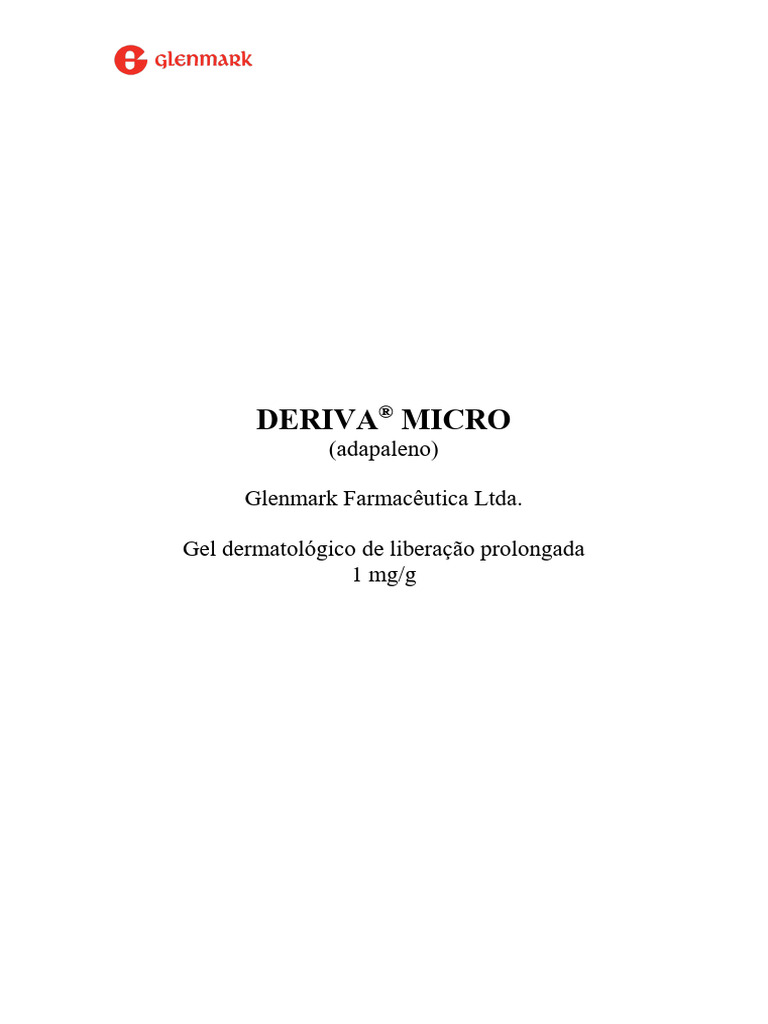 Bula Deriva Micro Gel Com 30g Hypera Pharma 17024 | PDF | Gravidez ...