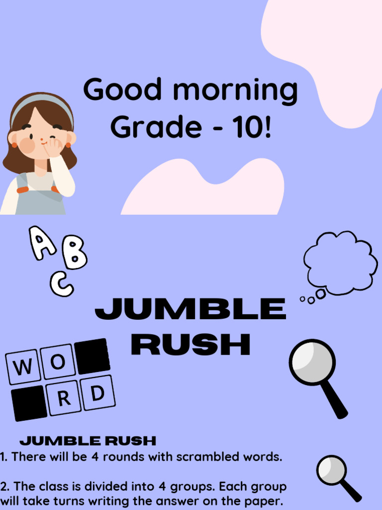 Grade 10 Public Speaking Jumble Game | PDF | Speech | Communication