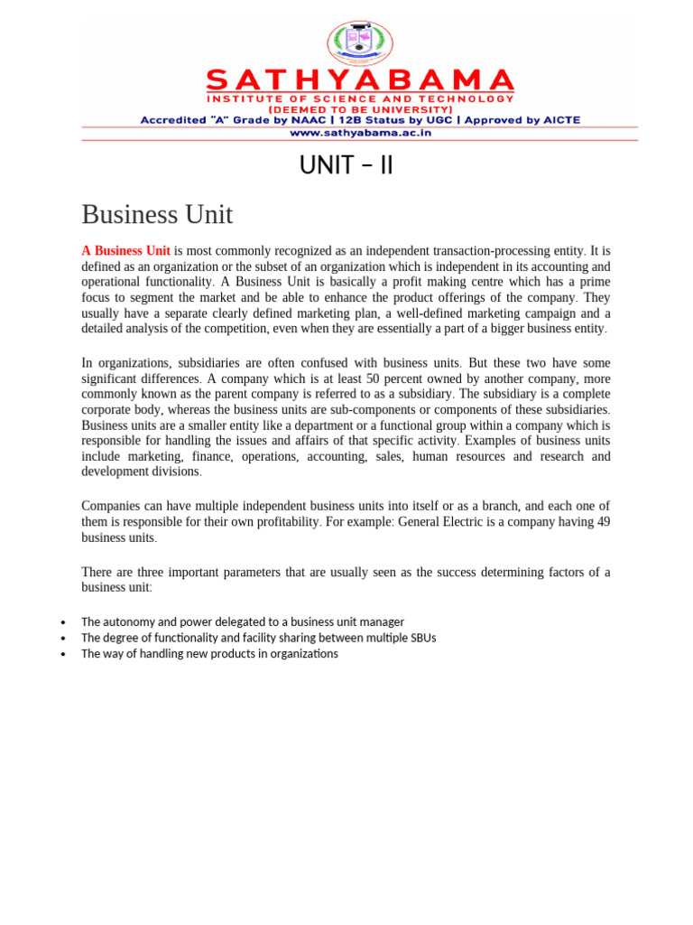 Unit-II-Business Organisation-Notes | PDF | Direct Marketing | Advertising