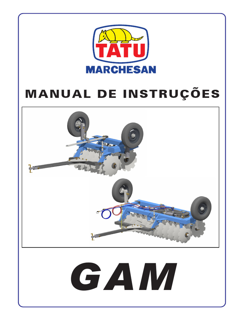 Manual de Instruções da Grade GAM | PDF | Trator | Maquinaria agrícola