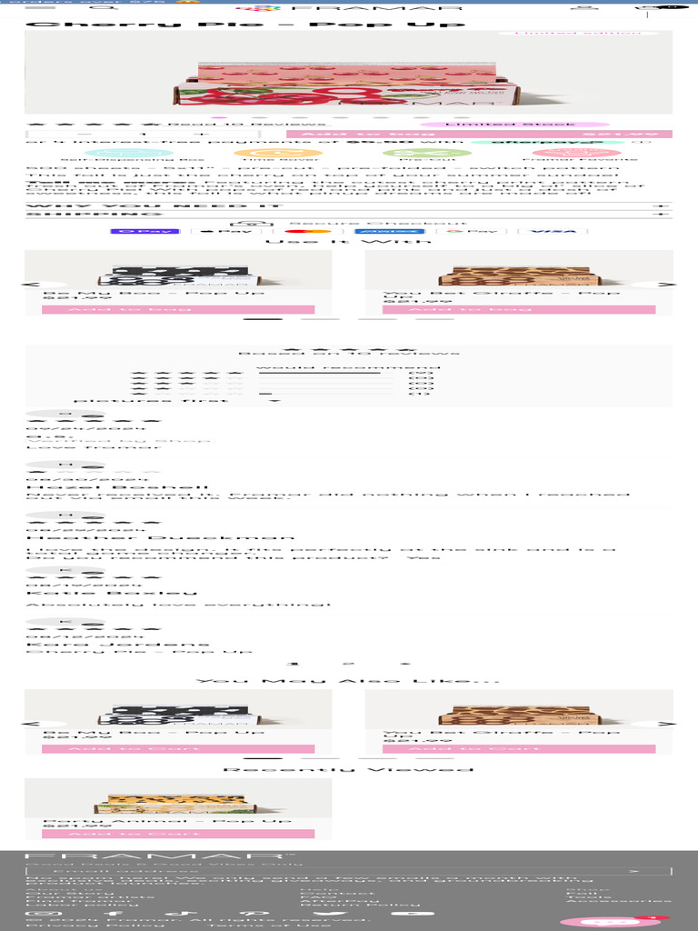 Cherry Pie - Pop Up - Framar | PDF