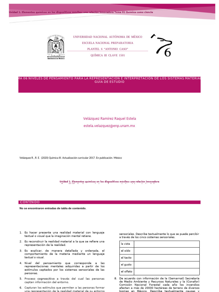 Ge06 Los Niveles de Pensamiento | PDF | Pensamiento | Percepción