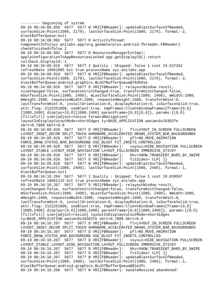Logcat 2024 09 19 08 35 16 711 | PDF | Computer Science | Computing