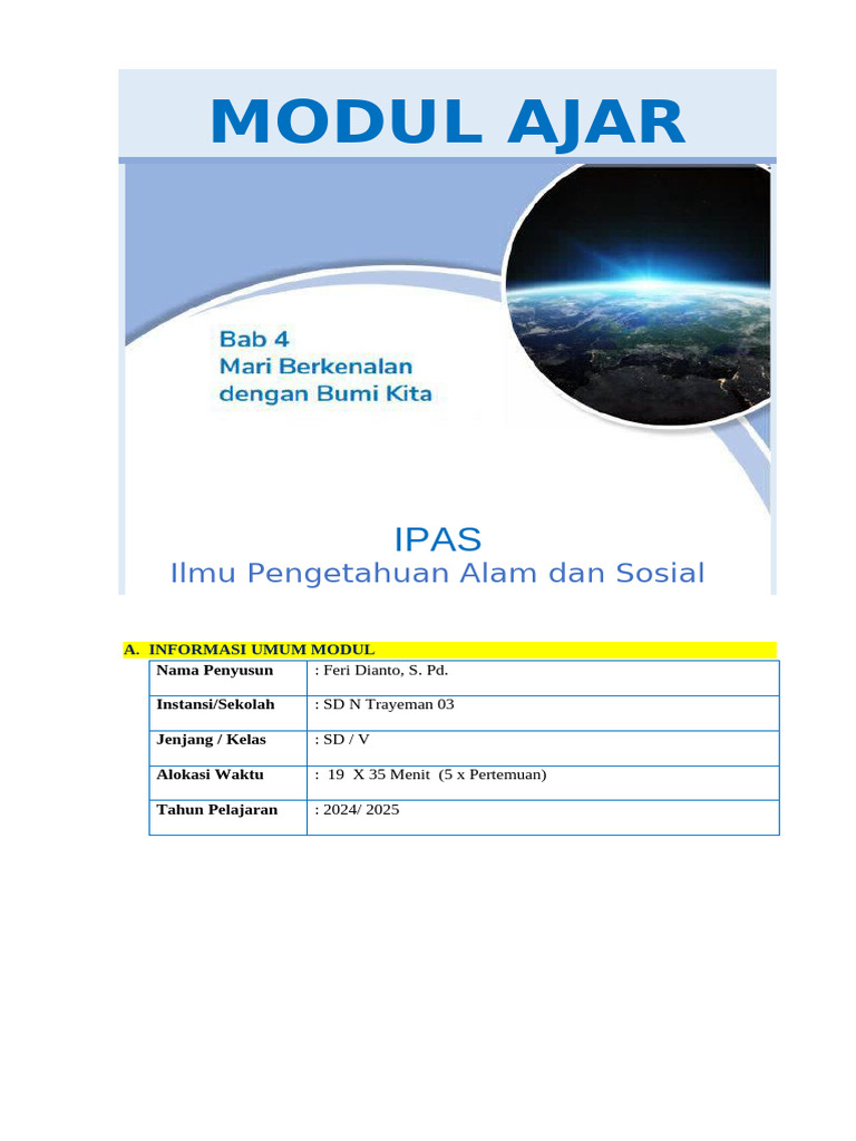 BAB 4 - MA IPAS Kls 5 | PDF