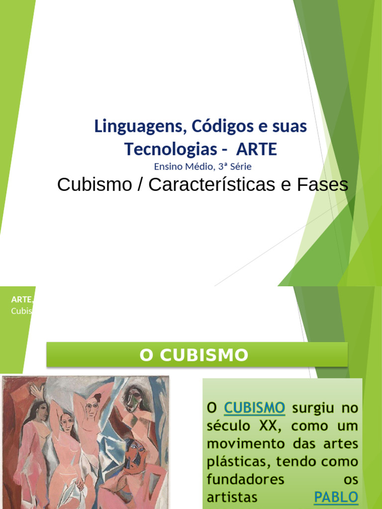 Cubismo Características e Fases | PDF | Cubismo | Pablo Picasso