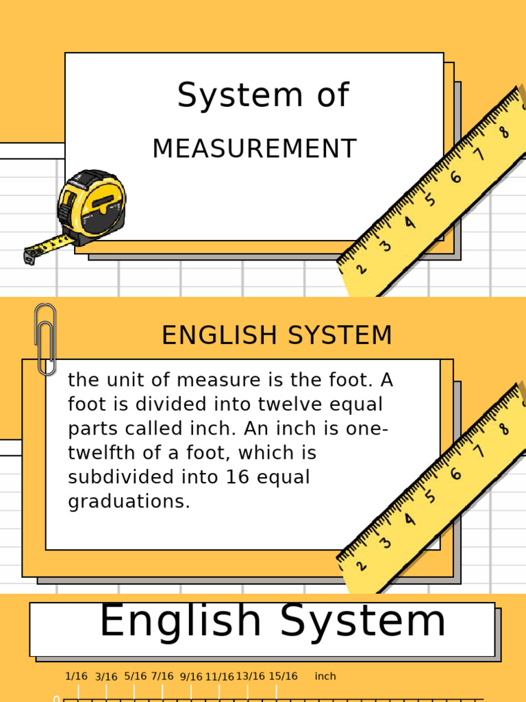 System of Measurement 241001143051 8fb21567 | PDF | Foot (Unit) | Inch