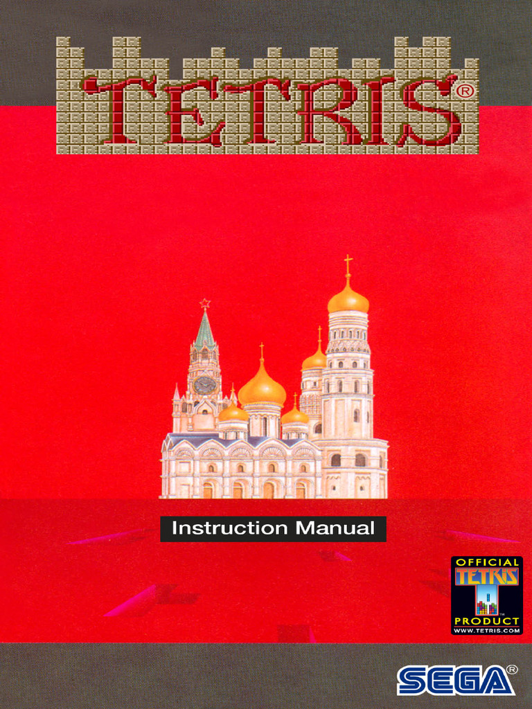 Tetris Mega Drive Instruction Manual | PDF
