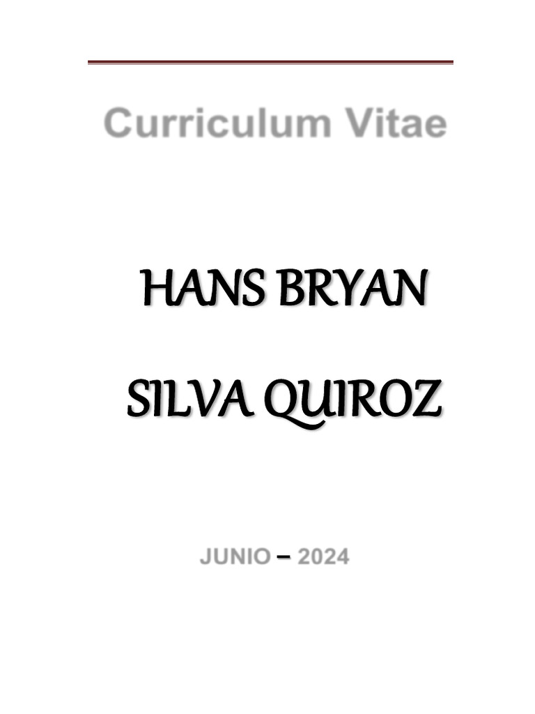 Curriculum Hans 2024 | PDF