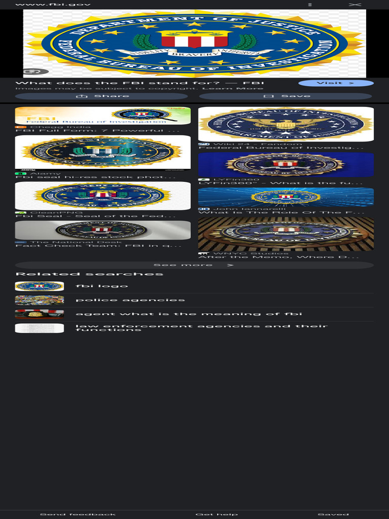 Meaning of FBI - Google Search | PDF