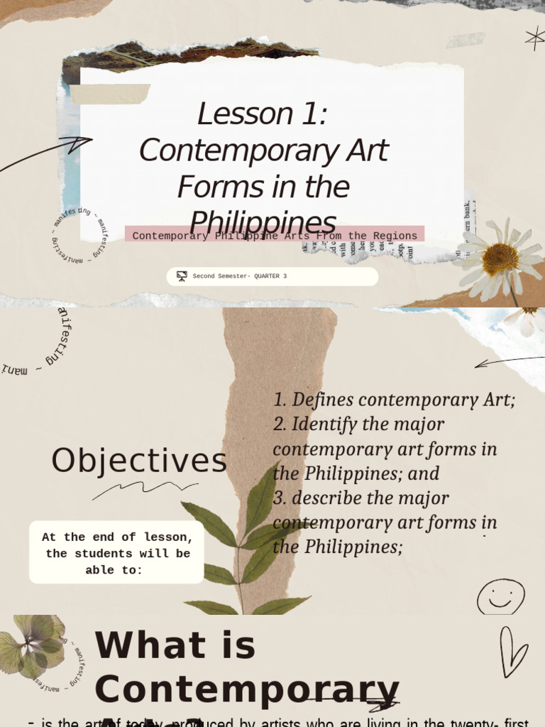 Lesson 1 Contemporary Art Forms in The Phils | PDF | Cebu | The Arts
