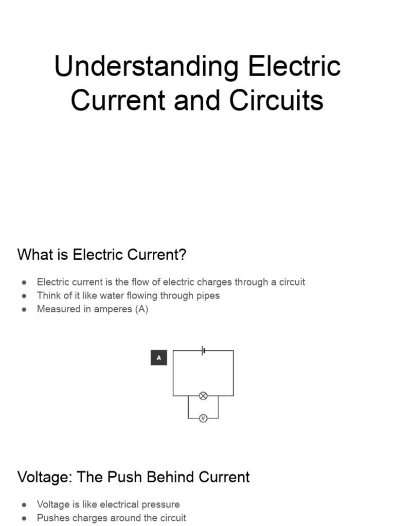 Electric Current and Circuit Basics | PDF | Series And Parallel ...