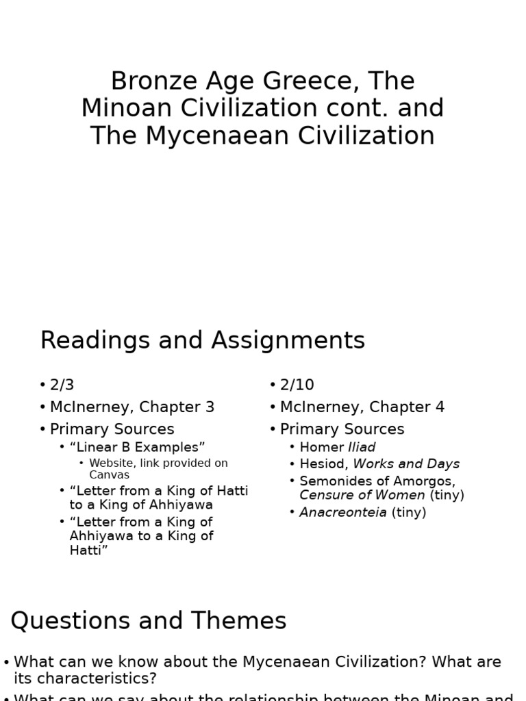 Ancient Greek Civilizations Study | PDF | Mycenaean Greece | Mycenae