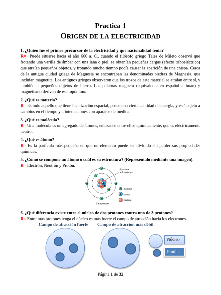 Practicas de Electricidad | PDF | Corriente eléctrica | Resistencia Eléctrica y Conductancia
