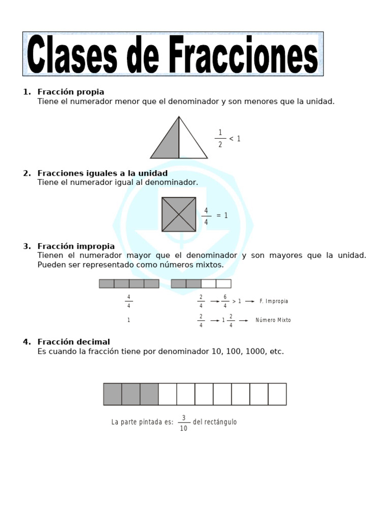 Ejercicios de fracciones para 5° primaria | PDF | Objetos matemáticos ...
