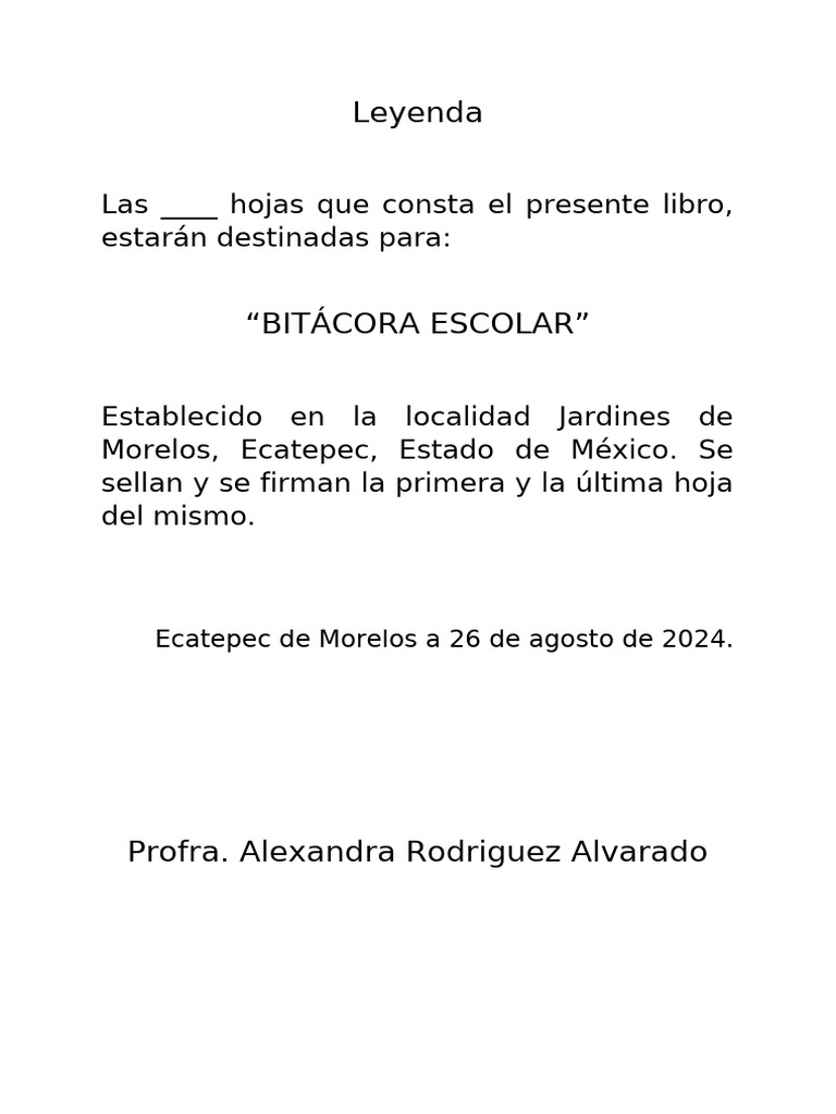 Bitacora | PDF