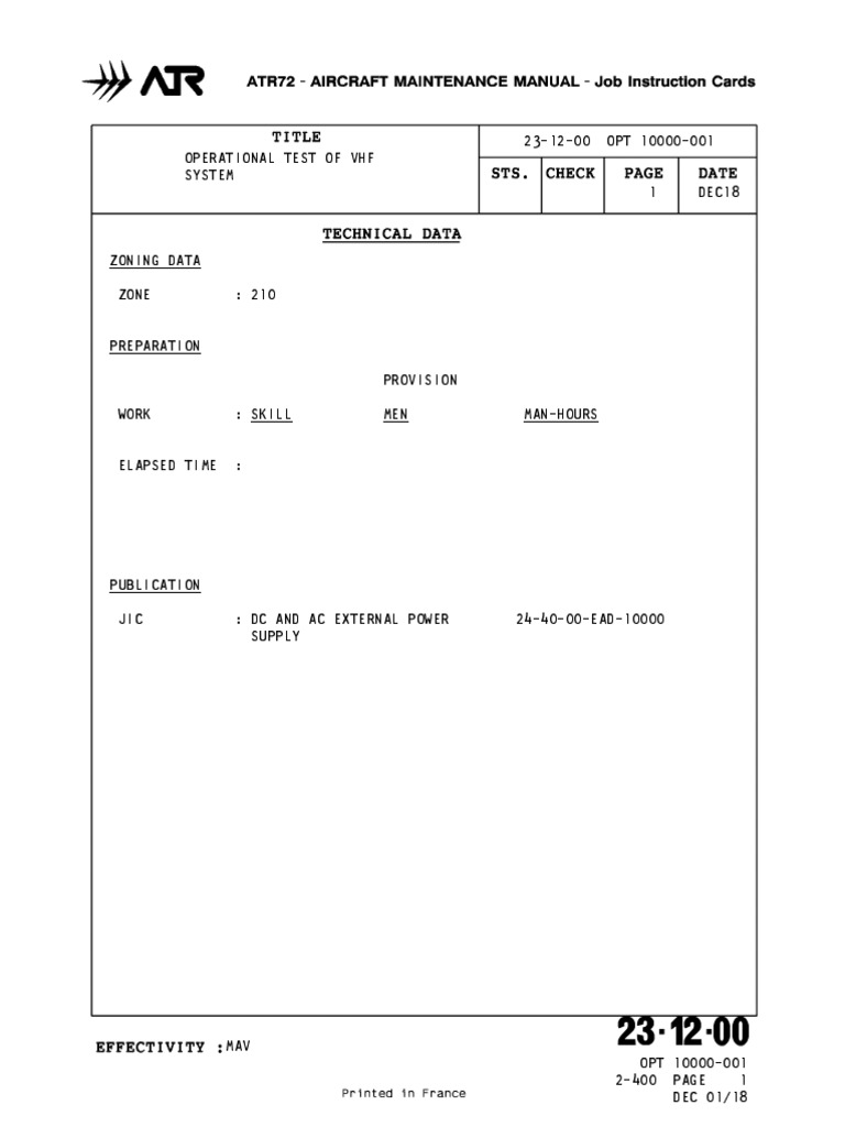 VHF System Operational Test Guide | PDF | Very High Frequency | Sound ...