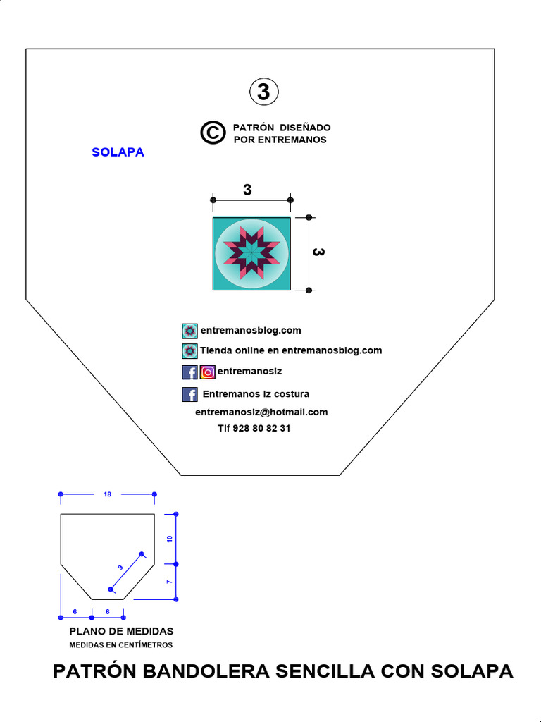 Bandelera Sencilla Con Solapa Patron 3 | PDF