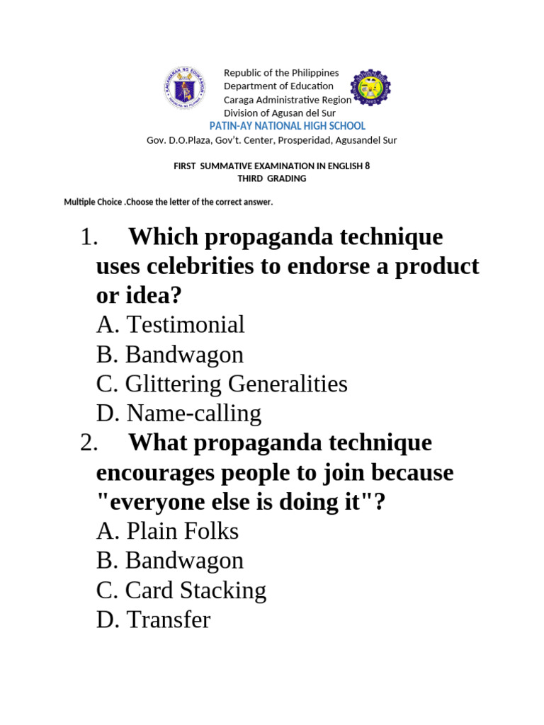 first summative | PDF | Word | Semantics