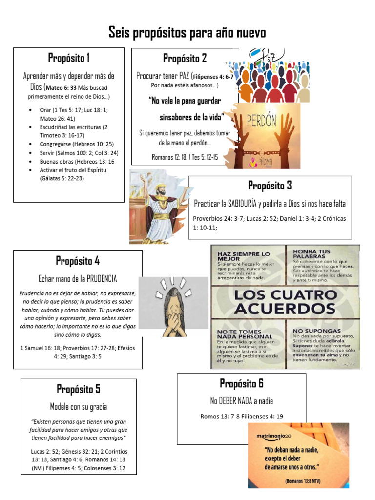 Seis Propósitos para Año Nuevo | PDF