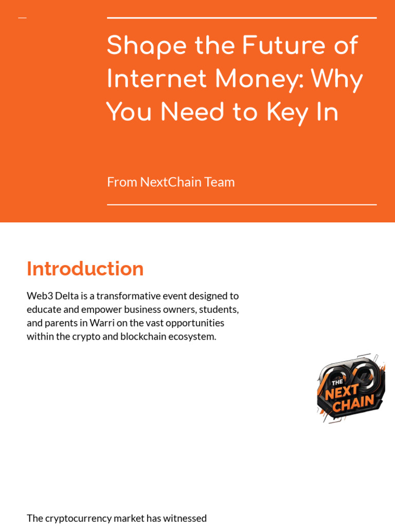 The Next Chain Event - Sponsor Pitch Deck | PDF | Cryptocurrency | Brand