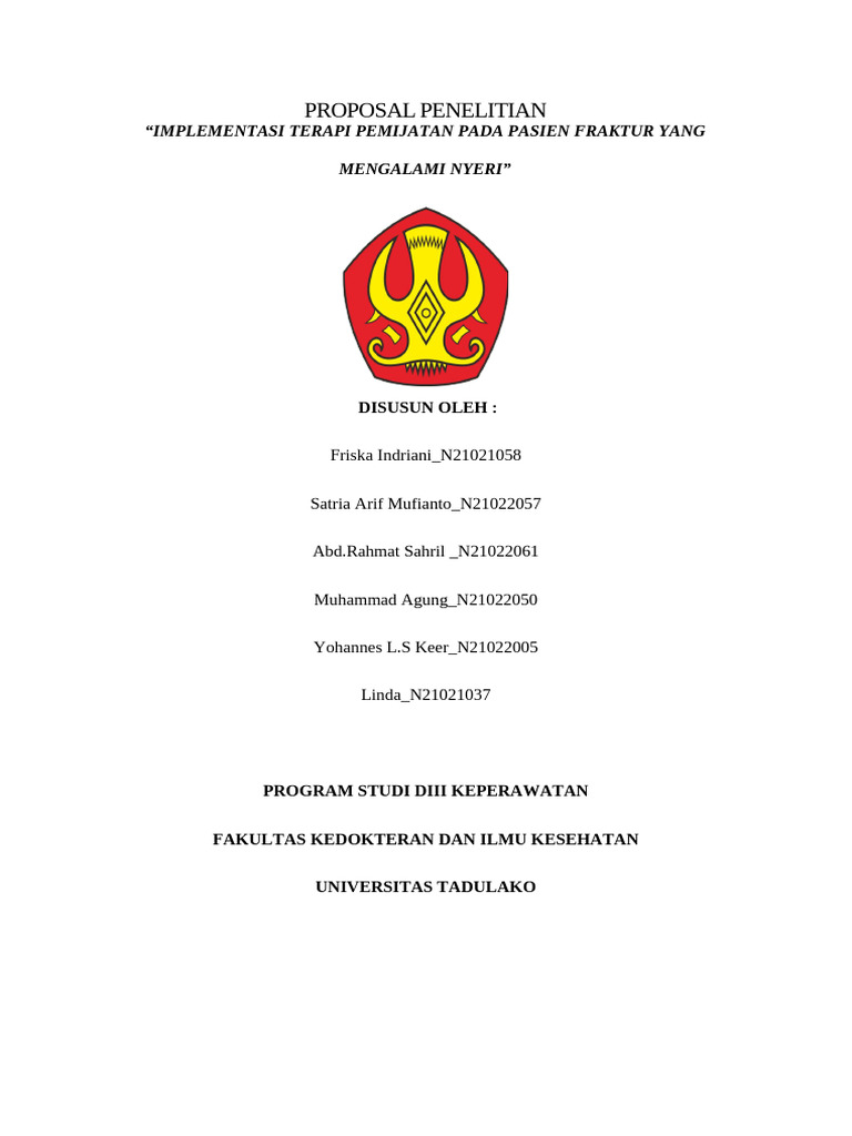 Tugas Ibu Andi Proposal | PDF