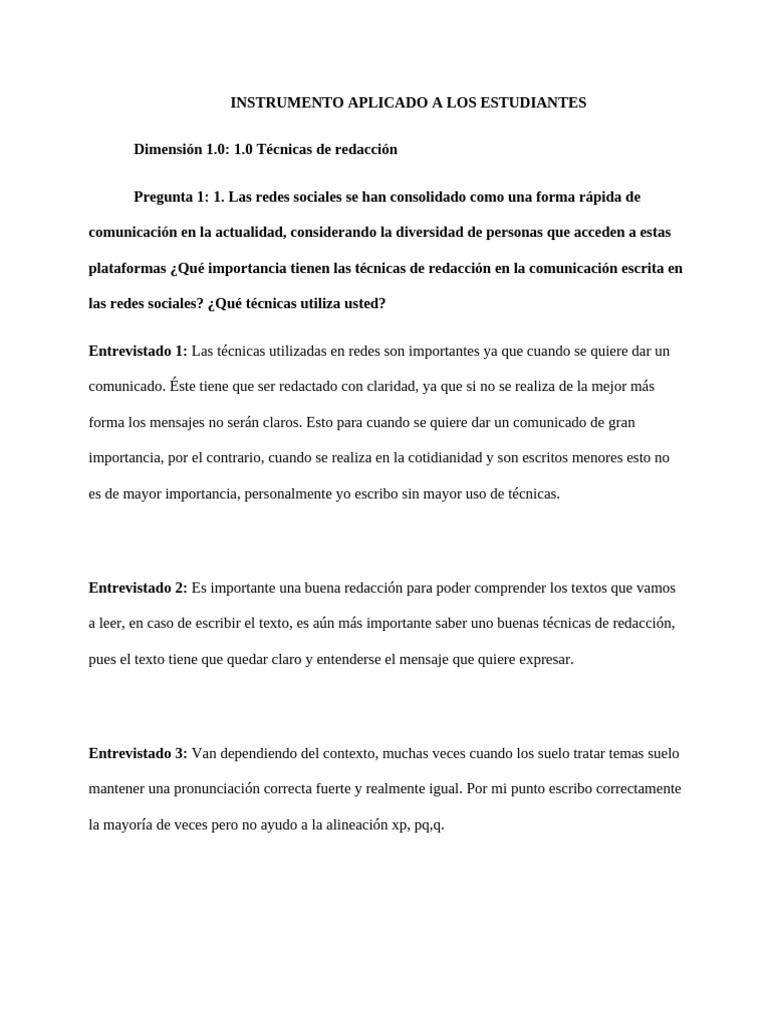 Respuestas de Estudiantes | PDF | Experiencia | Comunicación