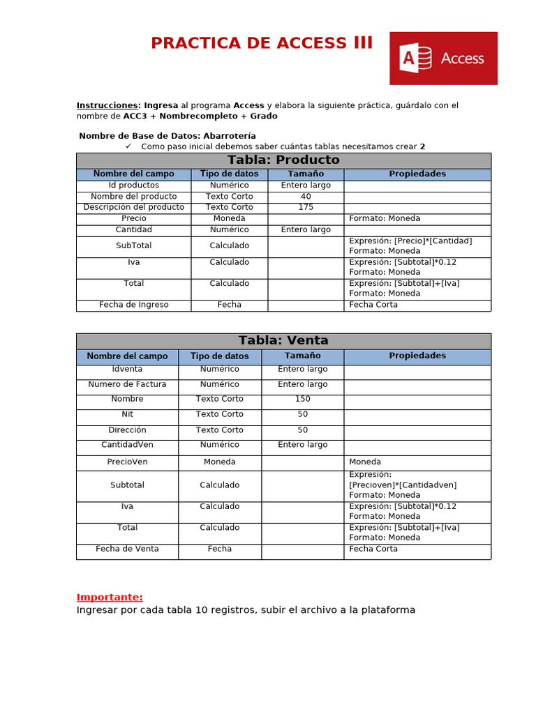 Semana 3 - Access | PDF | Informática