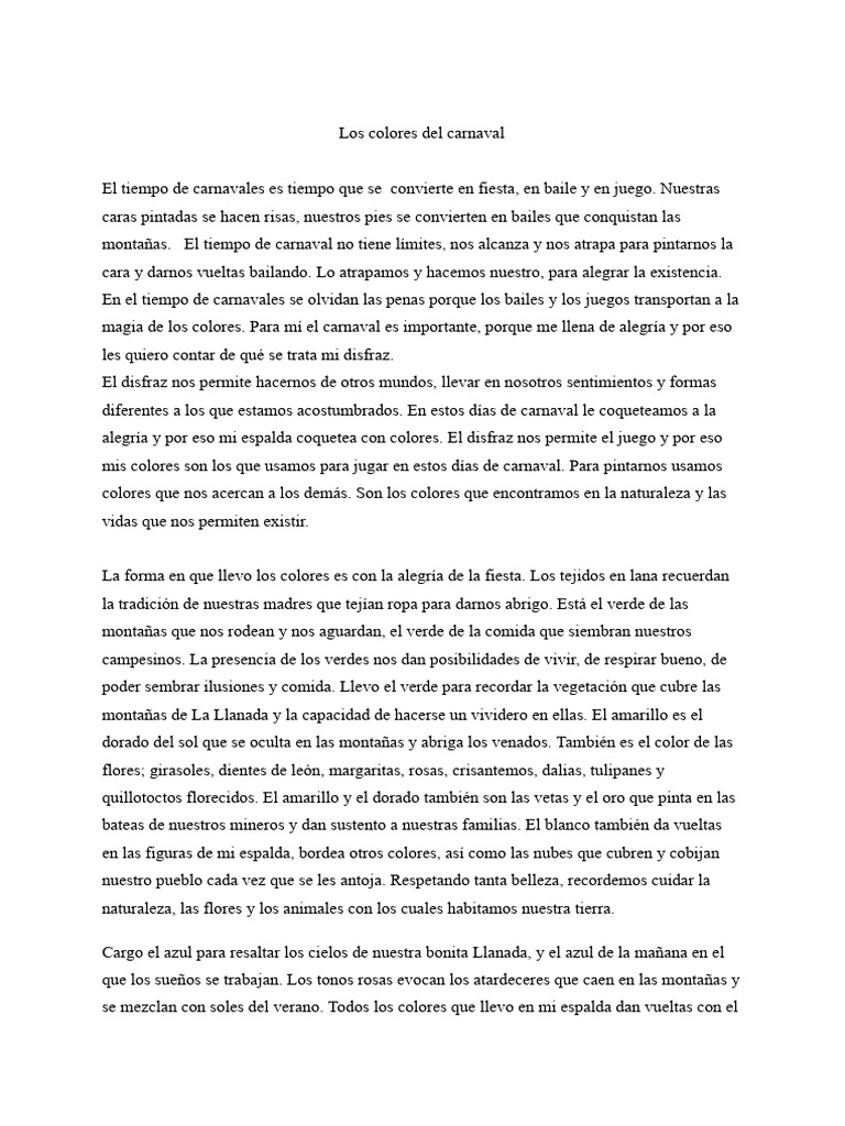 Reseña carnavales (2) | PDF | Carnaval