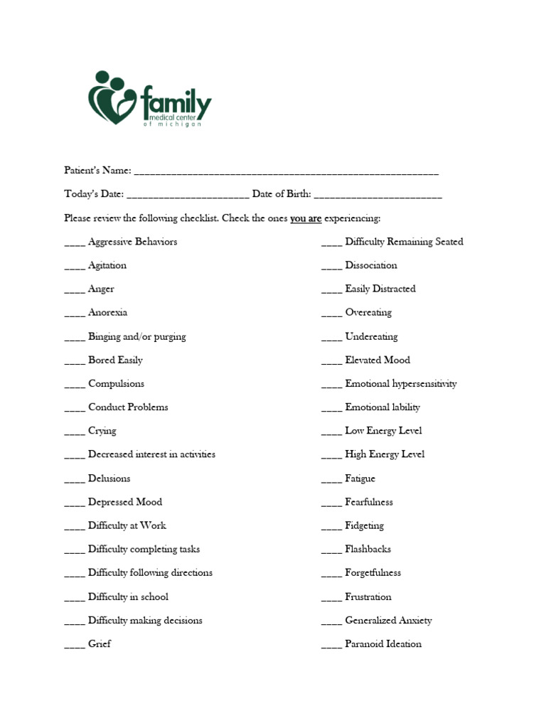 New Patient Packet Ages 18 Older (Patient Completes) Updated 2.19.21 ...