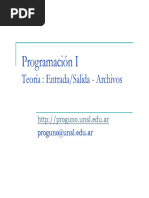 Entrada y Salida de Datos en Programación | PDF