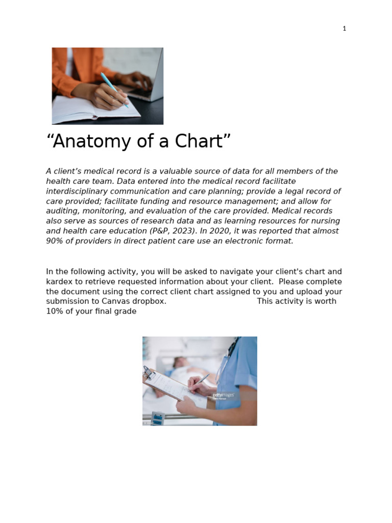 Anatomy of The Chart Activity - PPR Week 2 | PDF | Medical Record ...