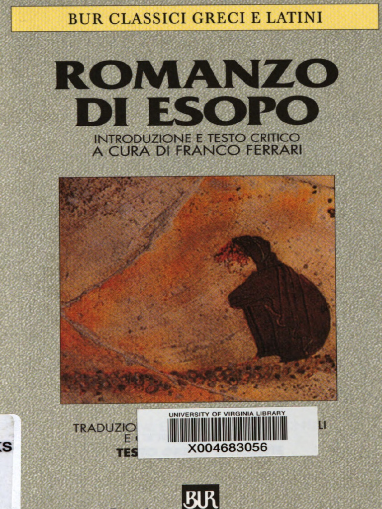 (BUR, L1161 - Classici Della BUR.) Aesop - Franco Ferrari - Romanzo Di ...